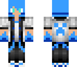Light Blue Fire Prince | Minecraft Skin