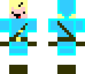 The Water Temple Derp AKA Blue Link | Minecraft Skin