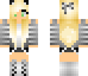 chica gatita gris | Minecraft Skin