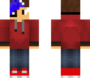Youtuber with blue hair | Minecraft Skin