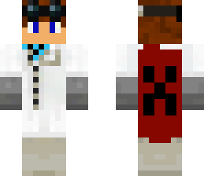TycerX With Red Creeper Cape | Minecraft Skin
