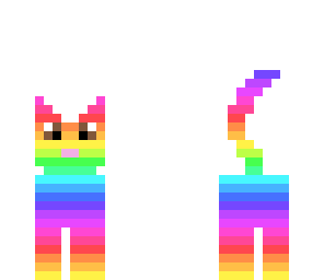 Rainbow Cat | Minecraft Skin
