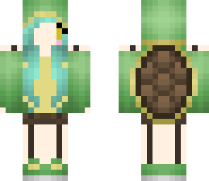 Cute Turtle Girl | Minecraft Skin