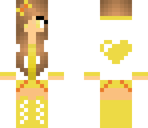 Yellow Gamer Girl | Minecraft Skin