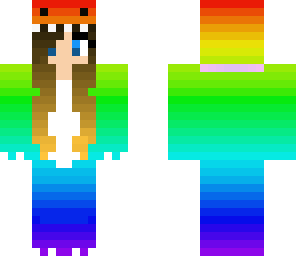 Rainbow Domo Minecraft Skins