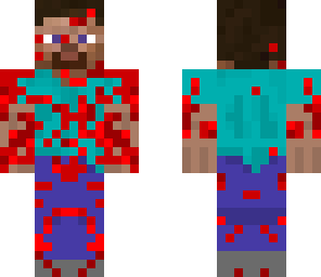 bloody steve with scabies | Minecraft Skin