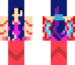 Musa sirenix with wings | Minecraft Skin