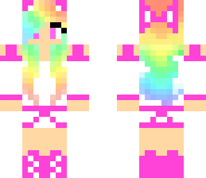 rainbow cat | Minecraft Skin
