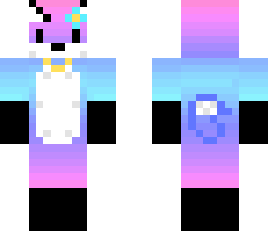 Rainbow fox | Minecraft Skin