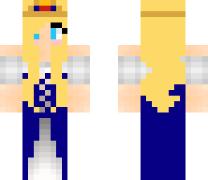Blue Medieval Princess | Minecraft Skin