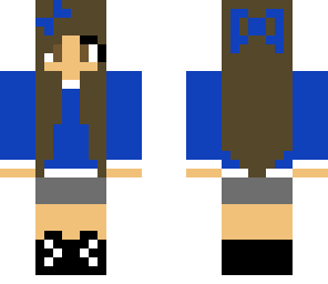 Blue Bow Girl | Minecraft Skin