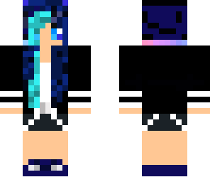 Dark Shadow girl | Minecraft Skin