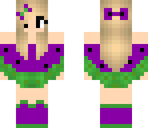 Pretty Purple Melon Girl | Minecraft Skin