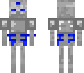 Blue Skeleton King | Minecraft Skin