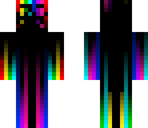 Rainbow Trollface | Minecraft Skin