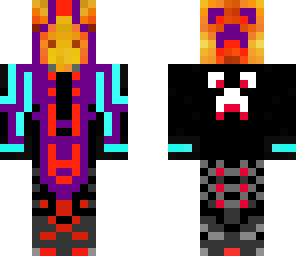 Cold Flaming Shadow | Minecraft Skin