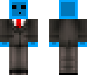 Blue Slime In Suit | Minecraft Skin