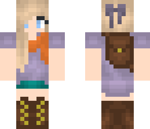 Cute survivalist girl | Minecraft Skin