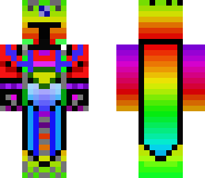 Rainbow Knight | Minecraft Skin