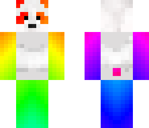 Rainbow Panda | Minecraft Skin
