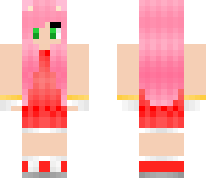 sonic amy rose rosy sega mc | Minecraft Skins