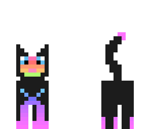 Rainbow Siamese Cat | Minecraft Skin