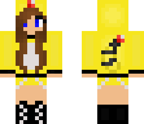 EDIT Ampharos Girl | Minecraft Skin