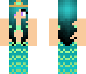 Turquoise Mermaid | Minecraft Skin