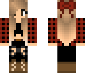 Minecraft Hair Bow Skin