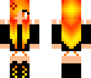 Lava Girl | Minecraft Skin