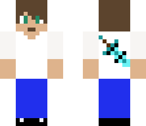 A Boy with a Sword on Back | Minecraft Skin