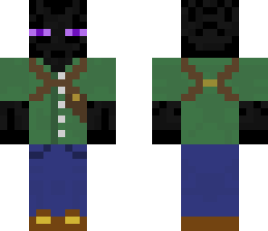 Traveler Enderman With Holster | Minecraft Skin