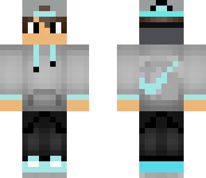 Light blue nike boy | Minecraft Skin