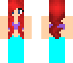 Test 2 ariel mermaid tails mod | Minecraft Skin