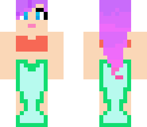 Purple-pink Ombre Mermaid | Minecraft Skin