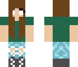 Ripped Jeans Girlbrine | Minecraft Skin