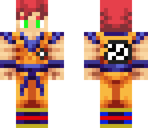 Super Sayian GOD Goku | Minecraft Skin