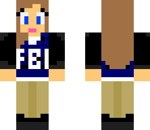 Fbi Agent Secret Girl New Criminal Police Minecraft Skins
