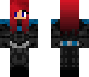 Unmasked Female Nightwing | Minecraft Skin