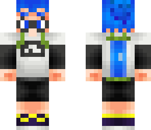 Blue Inkling Boy - Splatoon | Minecraft Skin