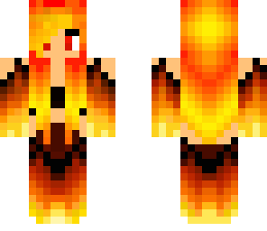 Fire Girl | Minecraft Skin