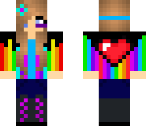 The Rainbow Gamer | Minecraft Skin