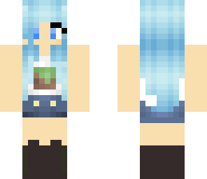 Blue minecraft girl | Minecraft Skin