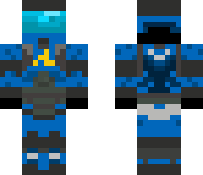Blue HEV suit | Minecraft Skin