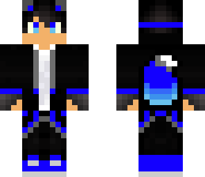 blue wolf boy | Minecraft Skin