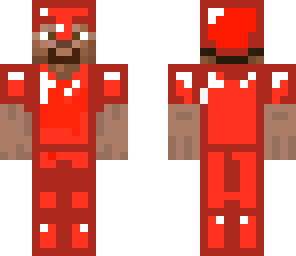 steve red armor | Minecraft Skin