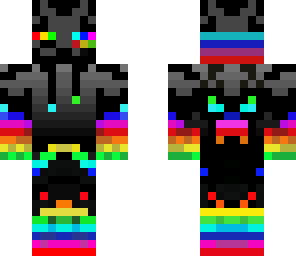 Rainbow gaming Enderman | Minecraft Skin