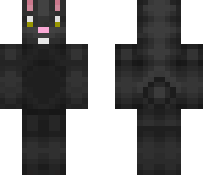 Tim the black bunny | Minecraft Skin