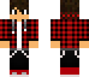 Red Flannel boy | Minecraft Skin