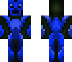 Creeper Overlord Blau | Minecraft Skin